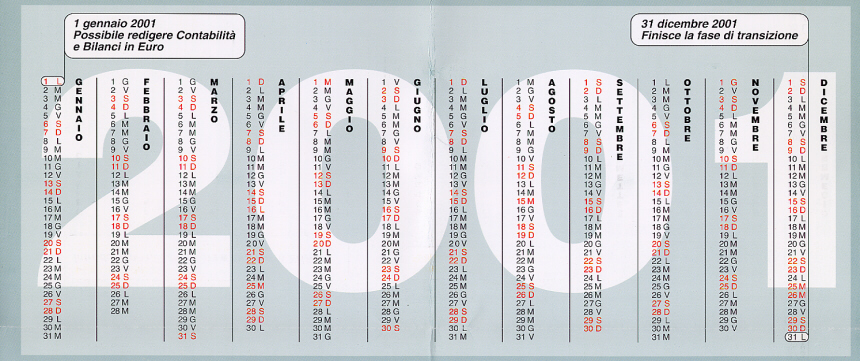Calendario de 2001 - Imagui