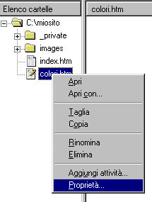 Una prima pagina in html